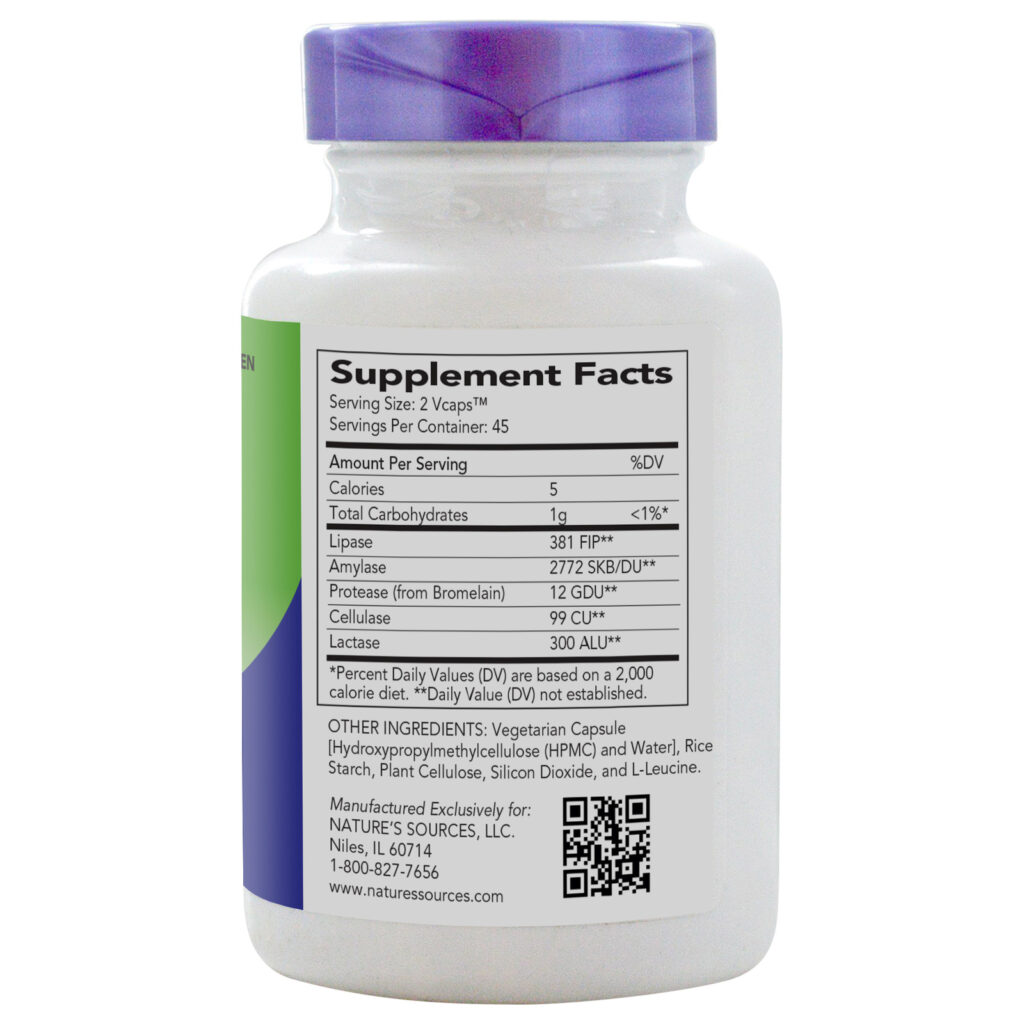 Nature's Sources AbsorbAid Digestive Enzymes & Kolorex Candida Care